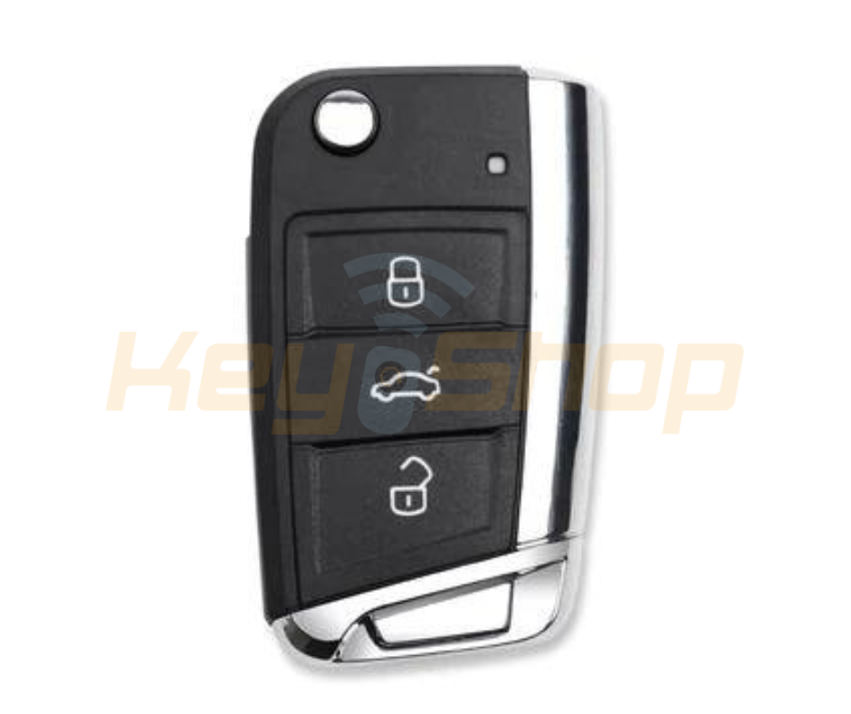 Volkswagen / MAN Flip Remote Key | ID48-MQB | 3-Buttons | HU162T | 434