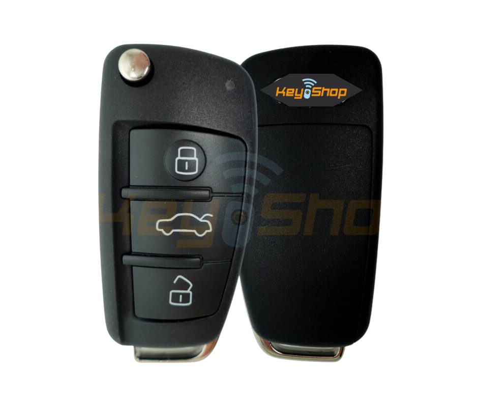 Audi A6 / Q7 Flip Remote Key | ID8E | 3-Buttons | HU66 | 434MHz (After