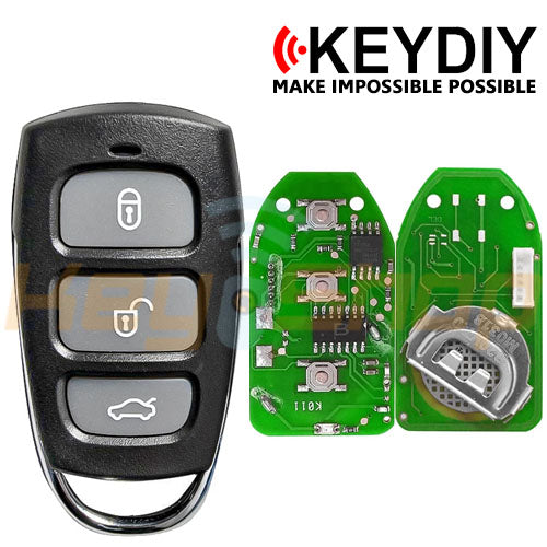 KeyDIY Kia-Style Wired Universal Keyless Entry Remote | 3-Buttons | KD