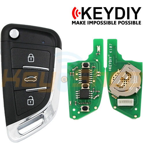KeyDIY Wired Universal Flip Remote Key | 3-Buttons | KD | B29