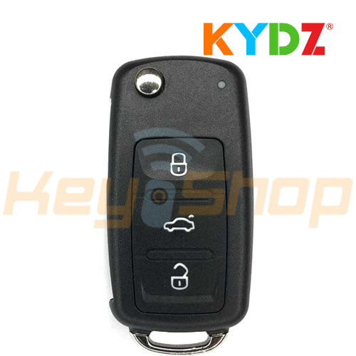 KYDZ Volkswagen-Style Wired Universal Flip Remote Key | 3-Buttons | YX