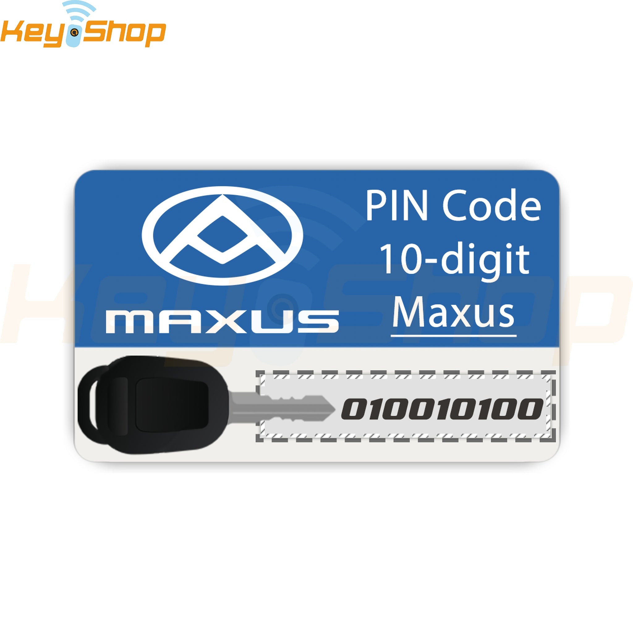 Code Service - MAXUS: Key Programming Password by VIN (Limited Hours)
