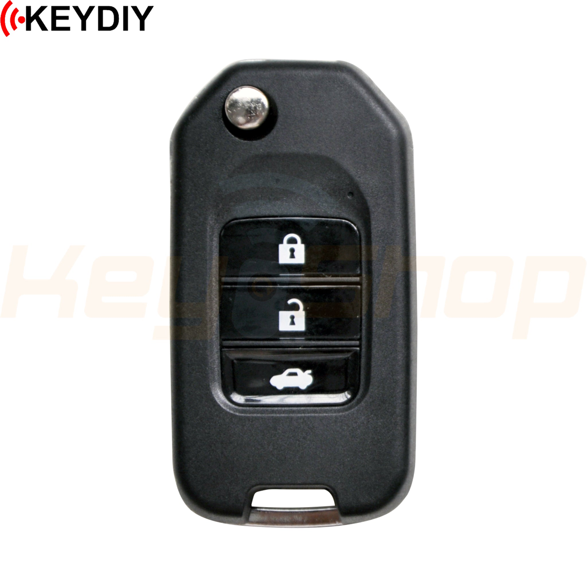 KeyDIY Honda-Style Wireless Universal Flip Remote Key | 3-Buttons | KD