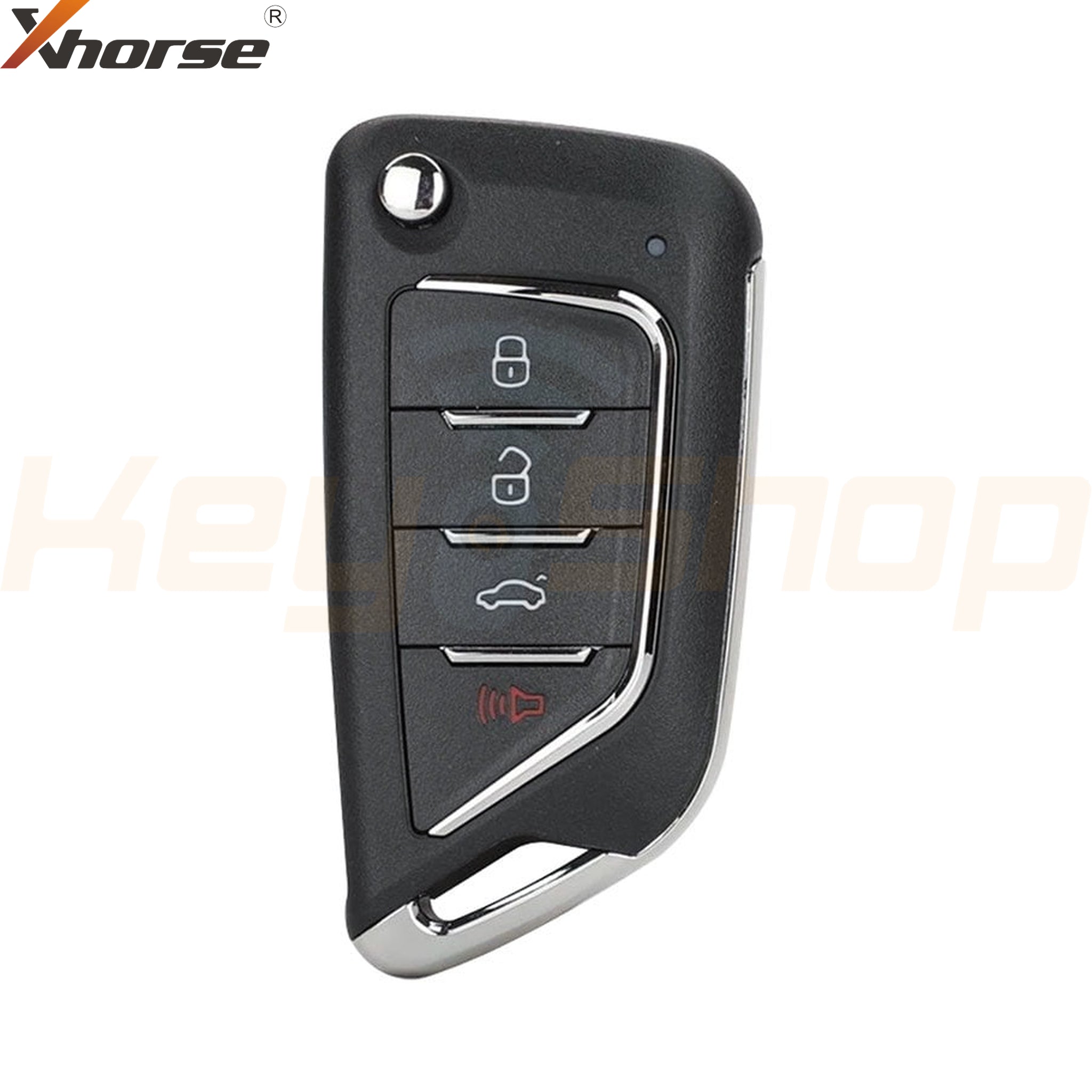 Xhorse Cadillac-Style Wired Universal Flip Remote Key | 4-Buttons | VV