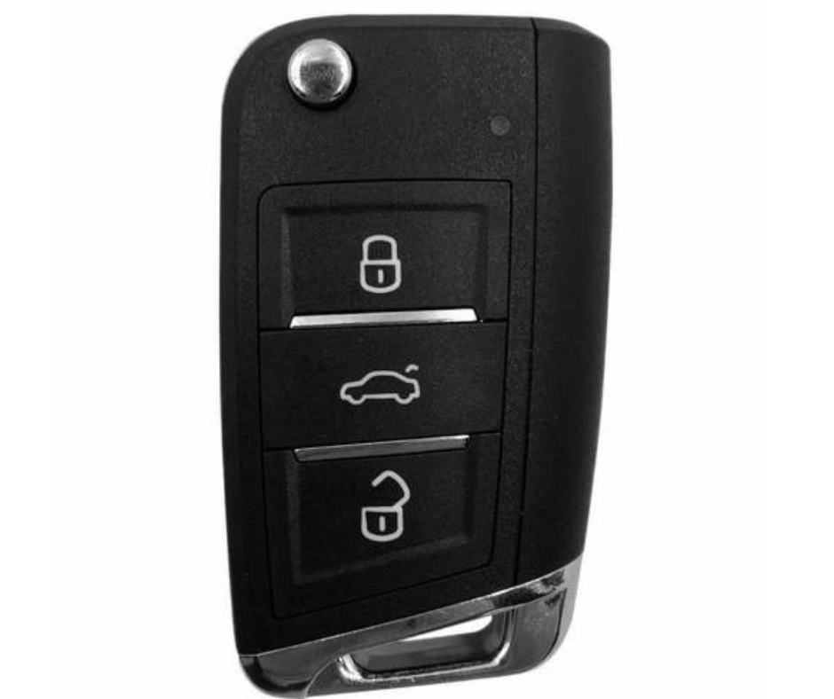 Flip Remote Key Shell / Volkswagen / 3 Buttons / HU162 / MQB